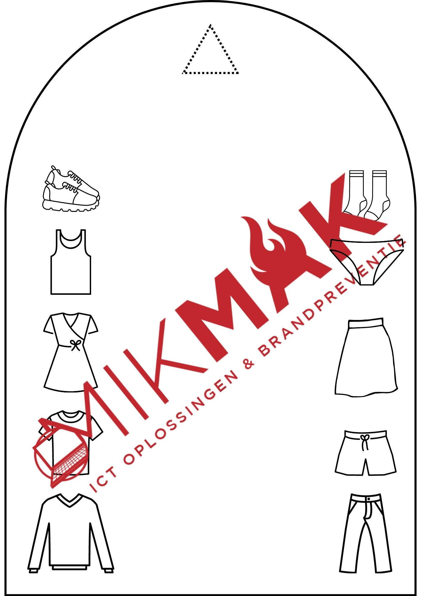 Pictogrammen DIY aankleedkaart